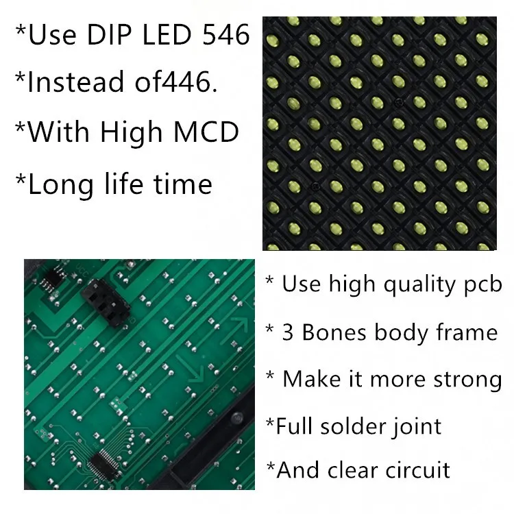 P10 Yellow Single Color Outdoor Led Display Module Message Board 320 ...