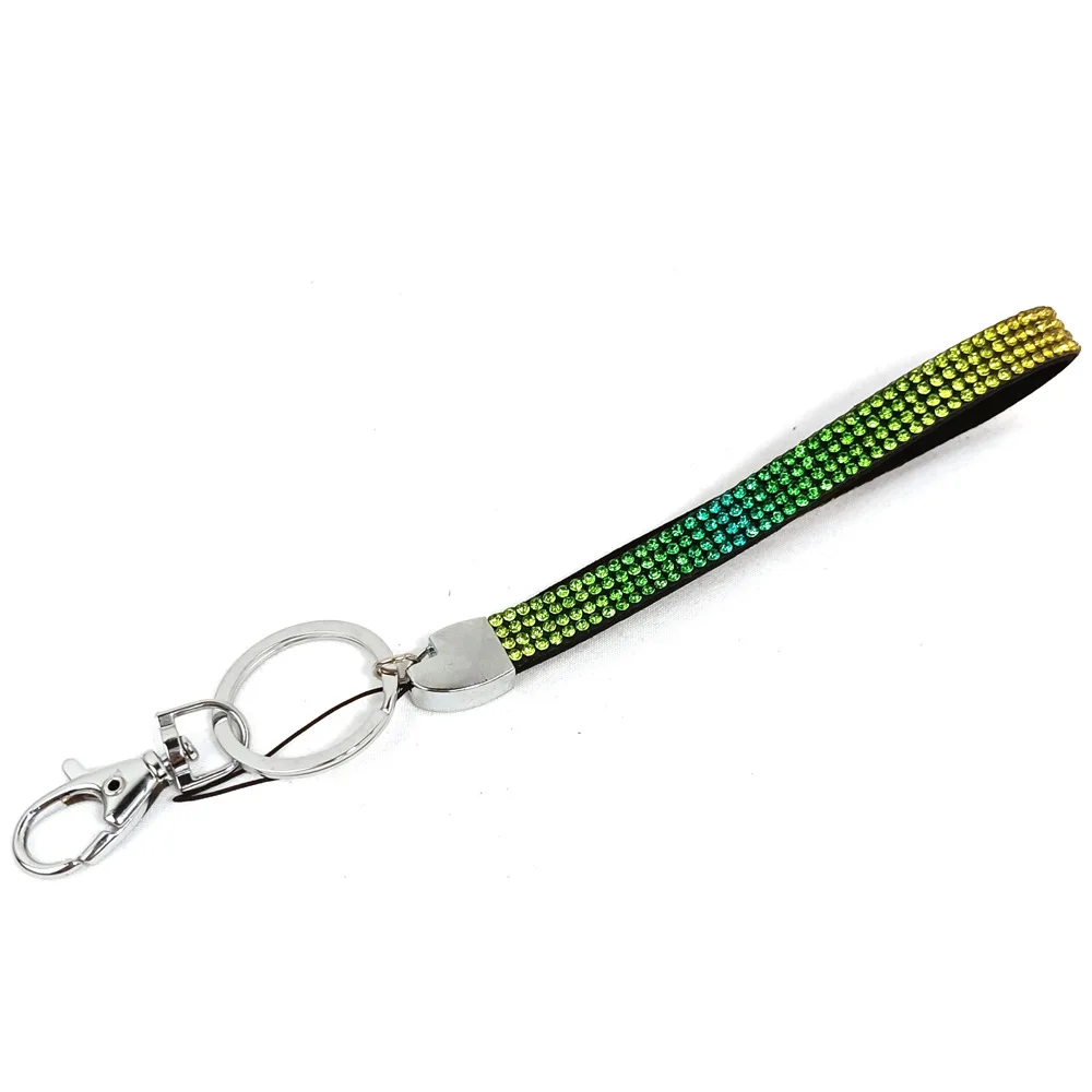 Cute Rhinestone Keychain Lanyard rainbow Designer Cars Lanyard Keychain ...