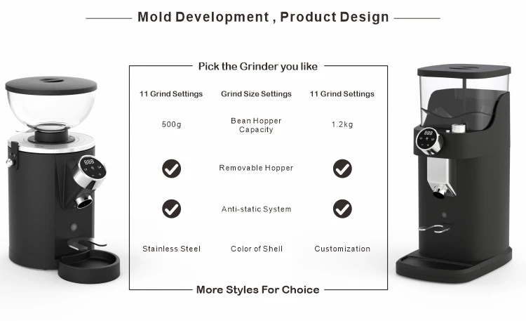 Automatic Commercial Coffee Bean Espresso Grinder Electric Coffee ...