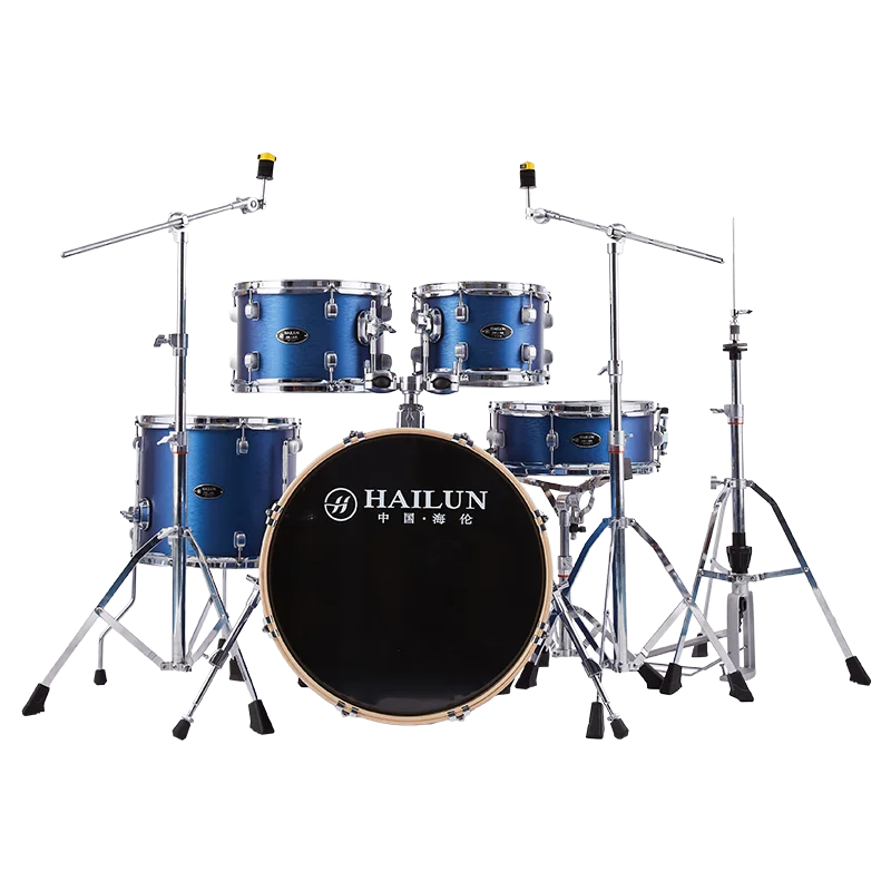 Hailun Battleship Poplar Jazz Drum Set 5 Drums 3 Cymbals Children Adult ...