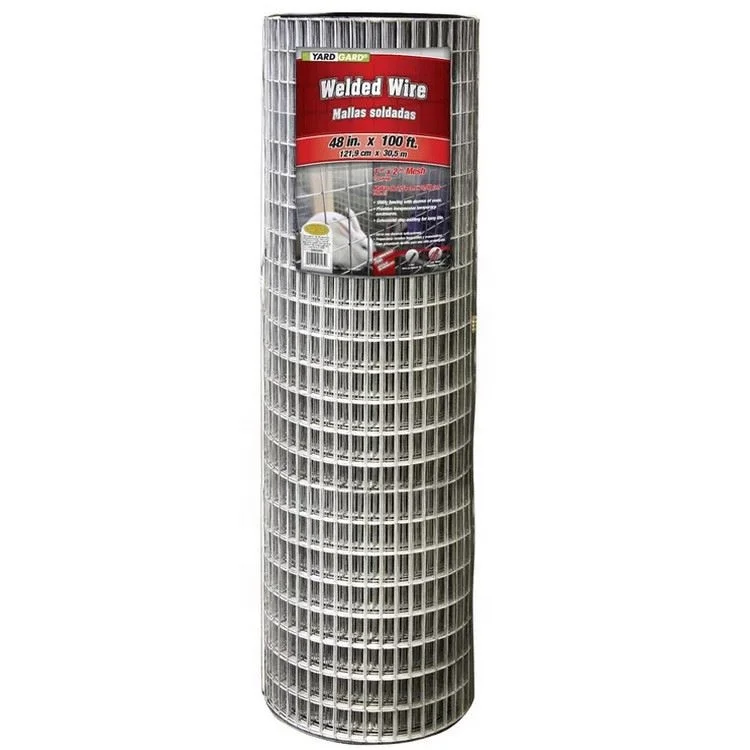 1/2x1 1x1 Welded Wire Mesh Hot Dipped Galvanized Welded Wire Mesh Roll ...