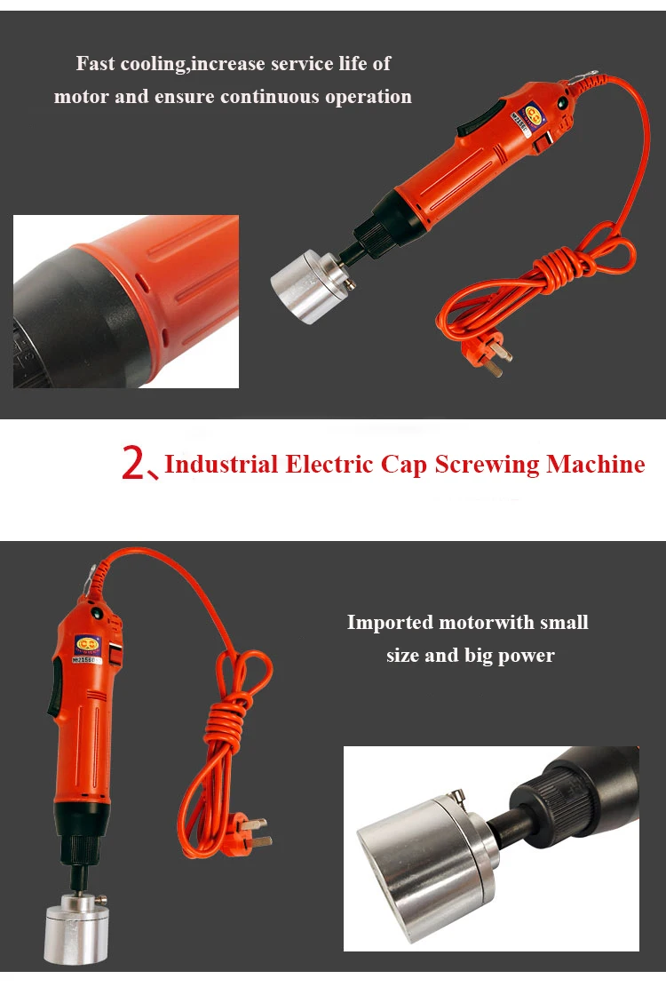 Handheld Small Electric Capping Machine For Plastic Bottle Closer Tool ...