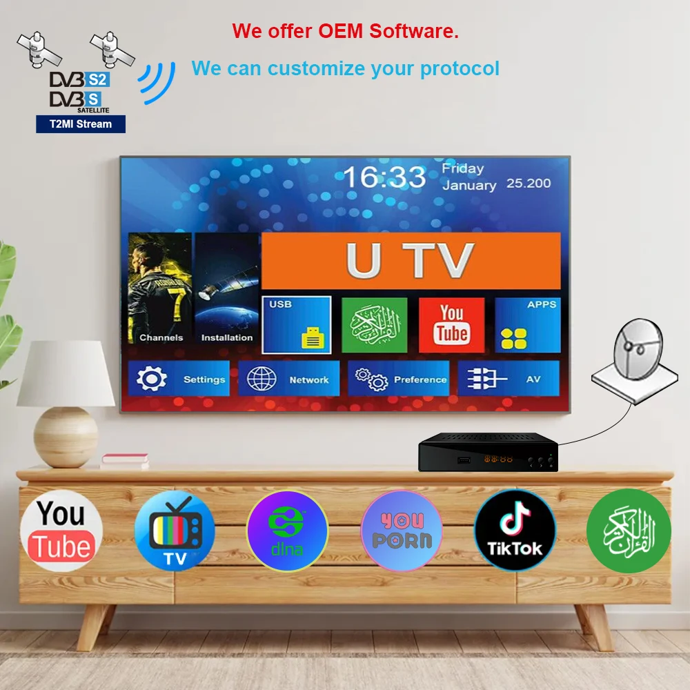 1080p Receiver Board Tiger Starsat Dvb-s2 Satellite Receiver Ccca ...