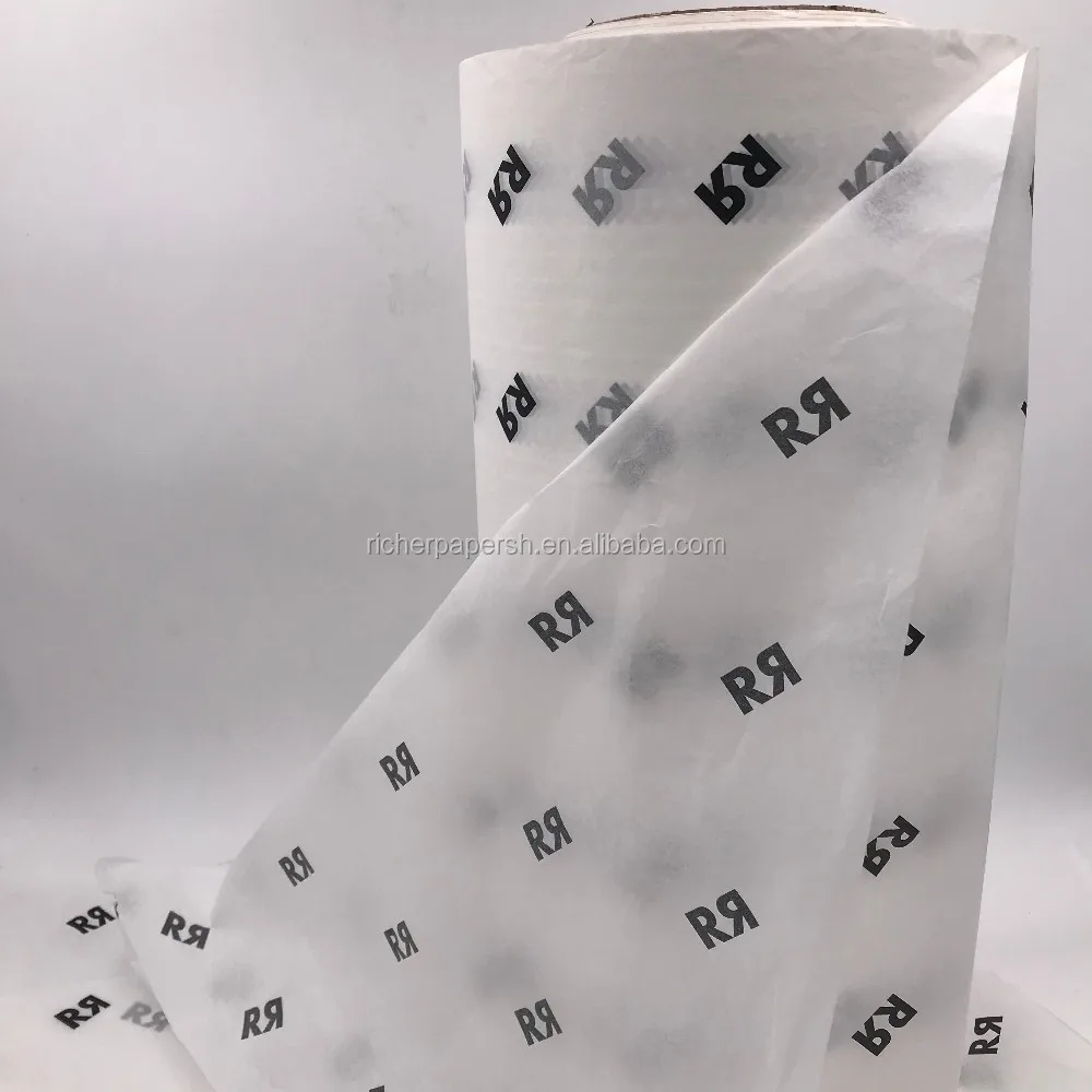 Custom Gloden Logo Black Packaging Paper for Product Wrapping