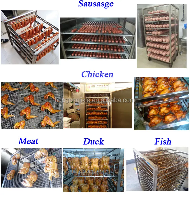 Industrial Smoker Using Trolley Drying Cart - Customized