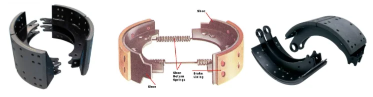 Truck Parts Brake Shoe 4707 4709 4515 4725 Brakes with Brake Lining ...