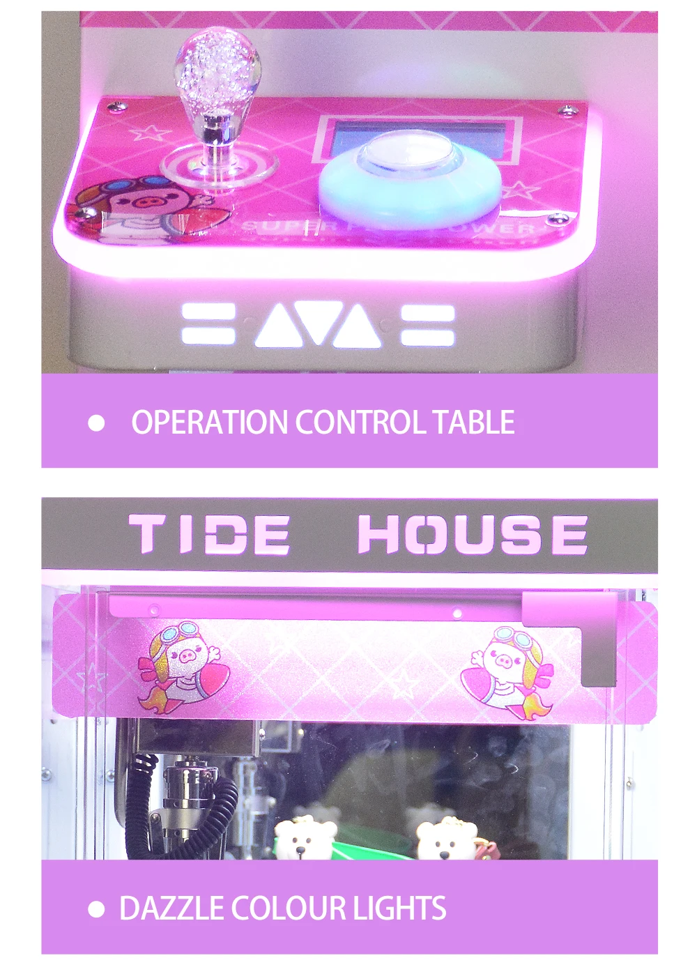 Cheap Coin-Operated Toys Vending Machine - Mini Claw Crane Game