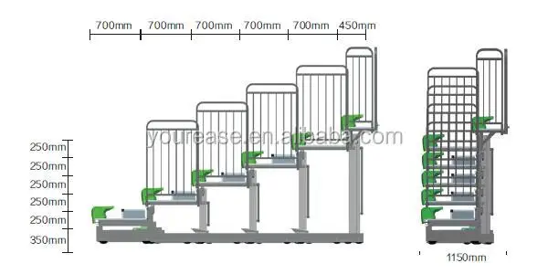 Retractable Stadium Seat Bench Indoor Gym Bleachers Manufacturers ...