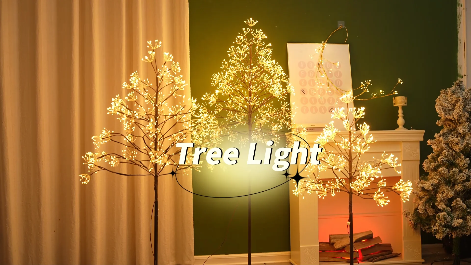 Factory Multi-size Artificial Fireworks Decorative Twig Tree Christmas ...