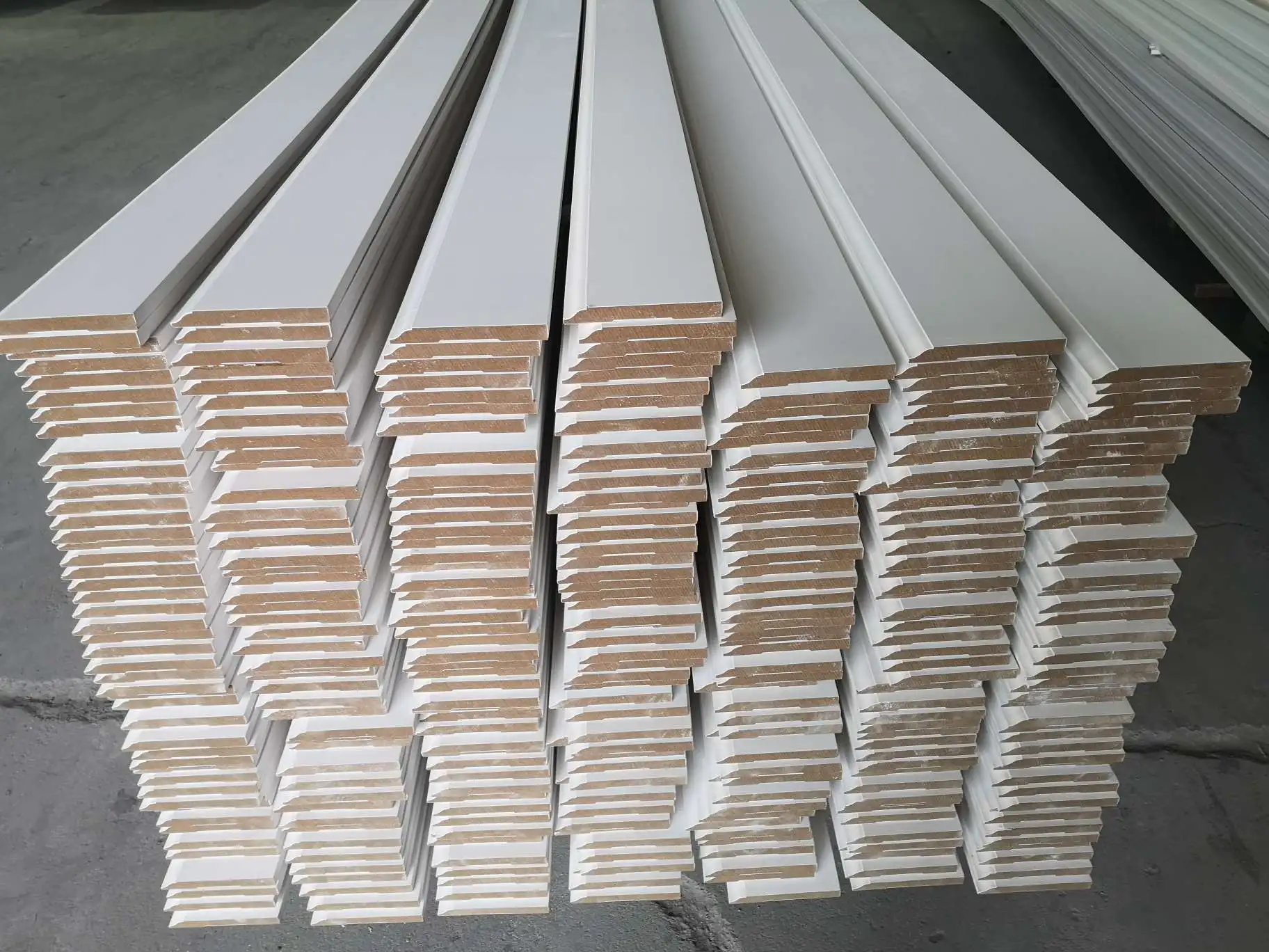 Mdf/pine White Primed Wood Wall Baseboard Stable Wall Panel - Buy ...