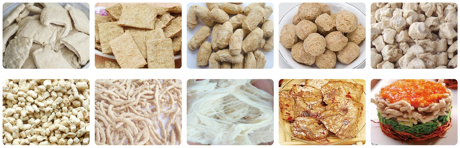 Stainless Steel Textured Soy Protein Soya Chunks Making Machine Soya ...