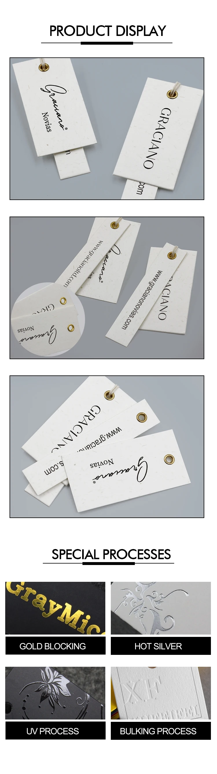 Luxury Custom Logo Paper Clothing Labels Customized Hang Tags And Price ...