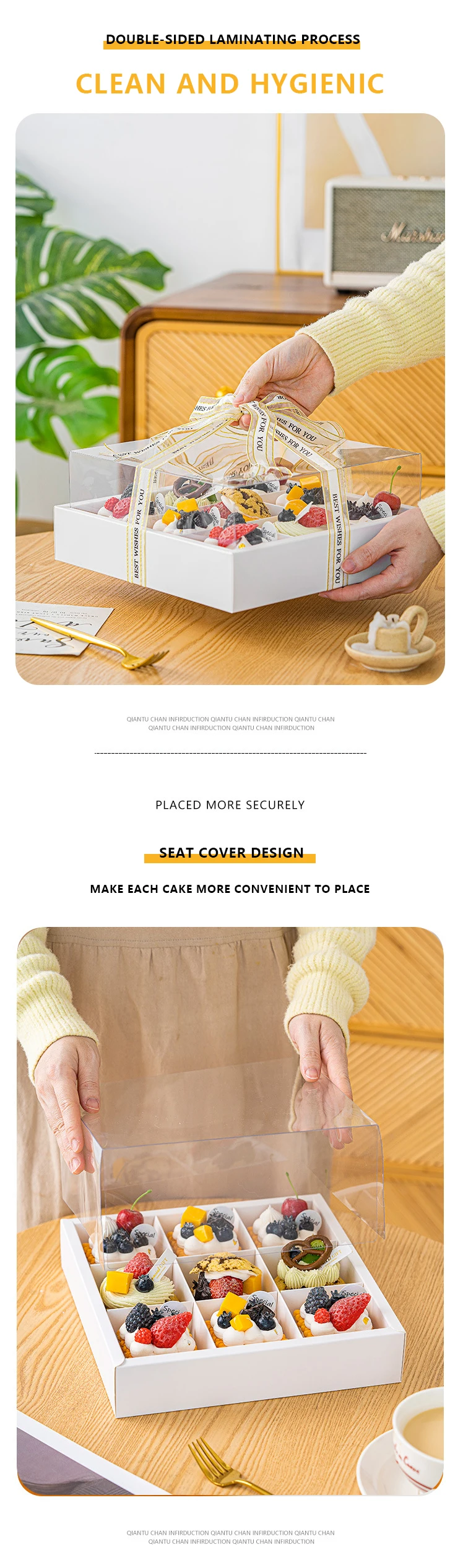 Clear Transparent Cake Box - Eco-Friendly & Customizable