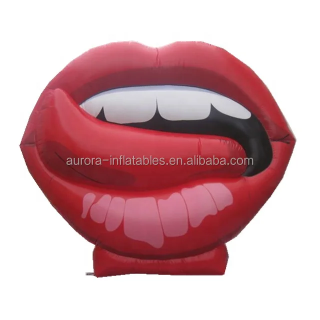 Giant Mouth Inflatable Mouth Model Opening Sexy Lips for Outdoor Game ...