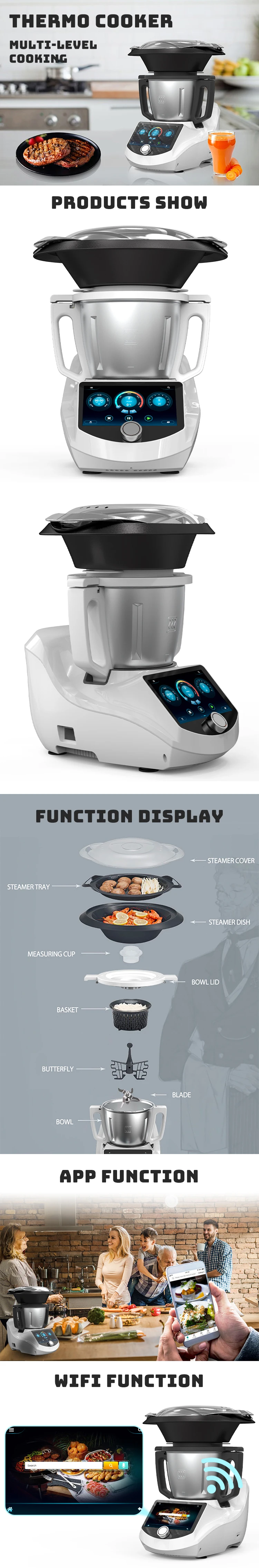 Wholesale 15 in 1 Multi Function Thermo Blender Kitchen Appliance