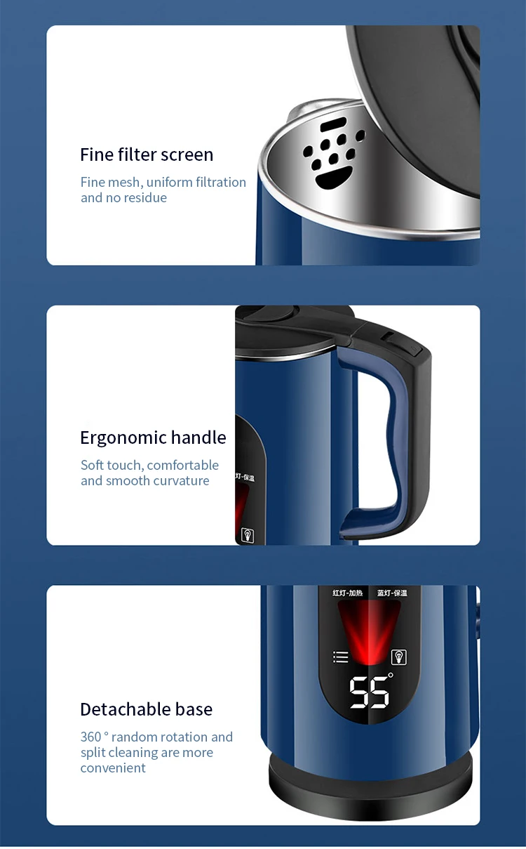 3L Electric Kettle with LED Display - Smart Boiling Solution