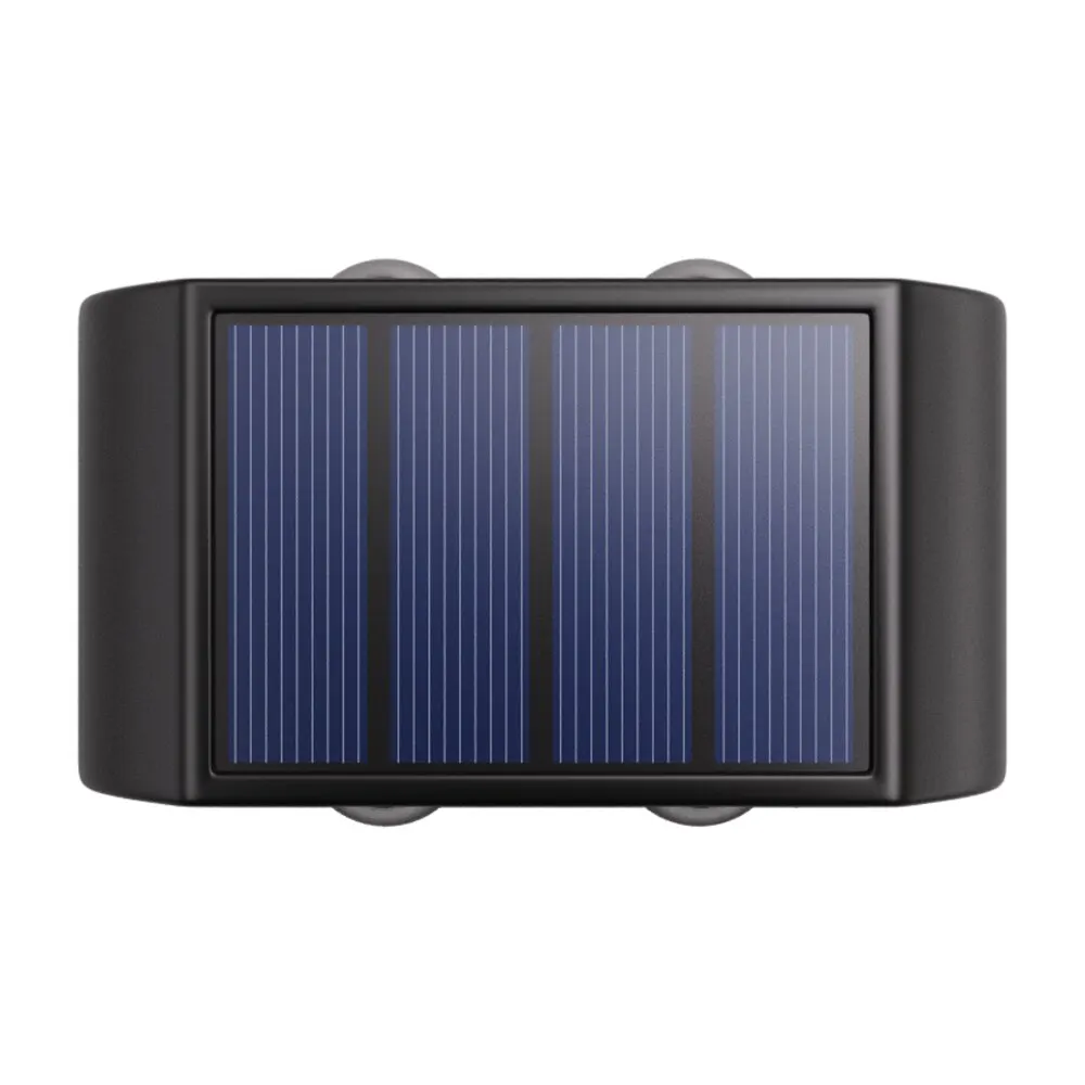 Solar Wall Lamp Outdoor 4led Warm Light Waterproof Up And Down Luminous ...