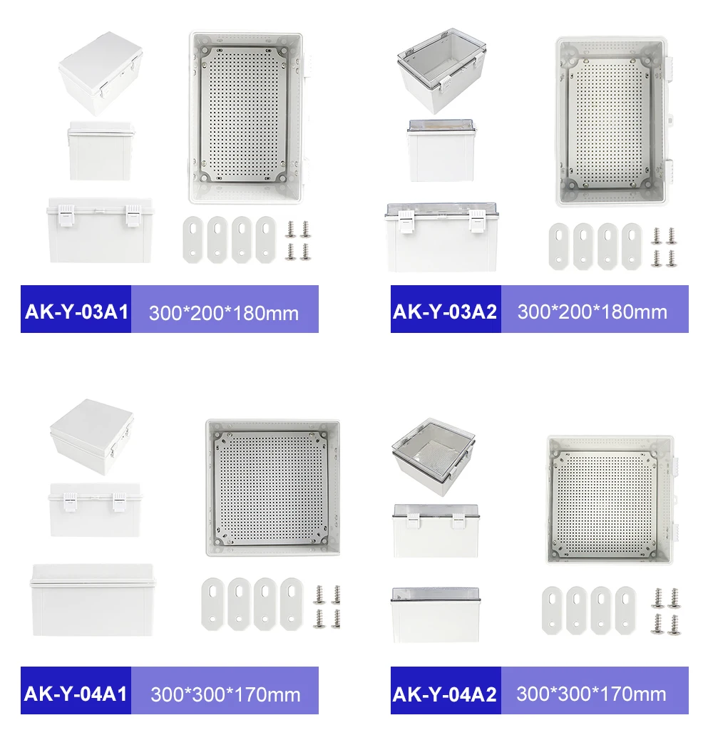 IP67 Hinged Cover Electrical Project Case - Waterproof & Dustproof
