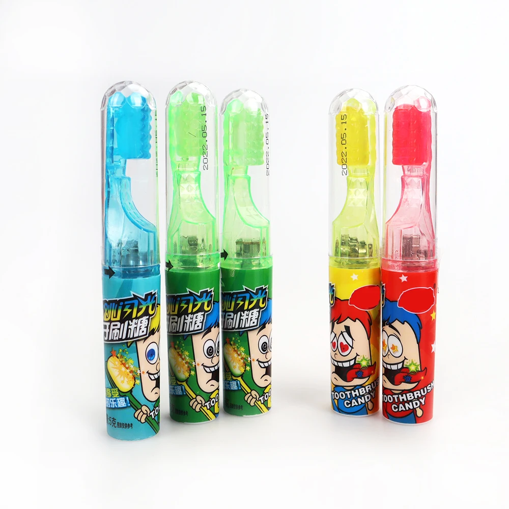 HACCP/BRC Certificate Halal Candy Lollipop Toothpaste Shape Lighting ...