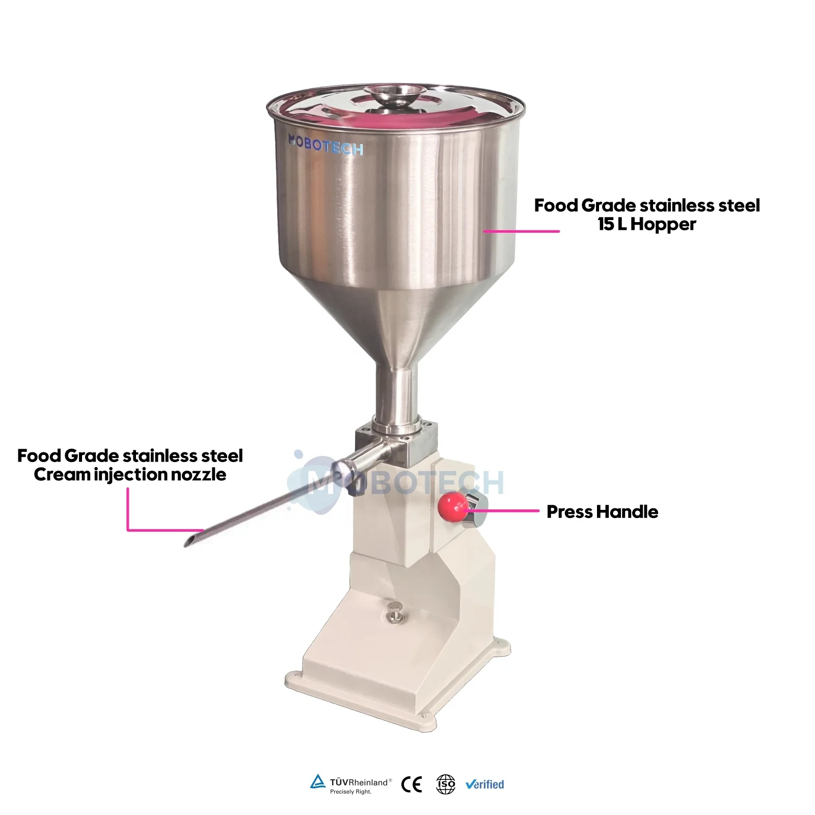 5-50ml Manual Cream Jam Injection Paste Filling Machine