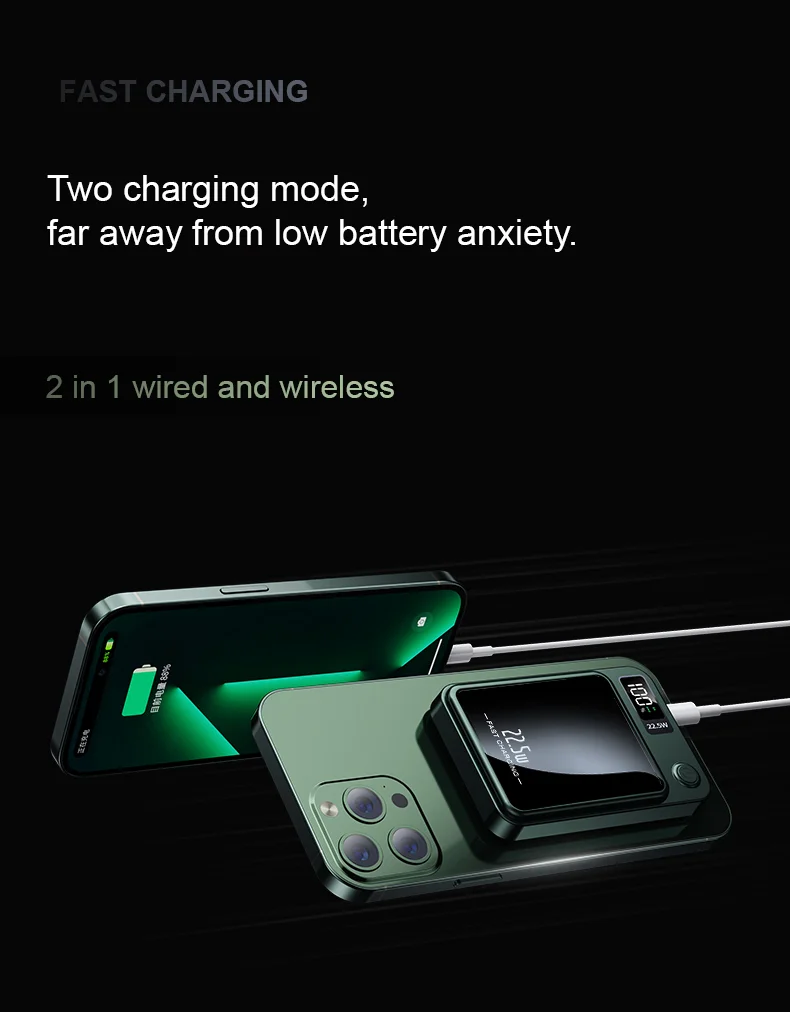 MXH 10000mah Battery Pack - Portable, Fast Charging Power Bank