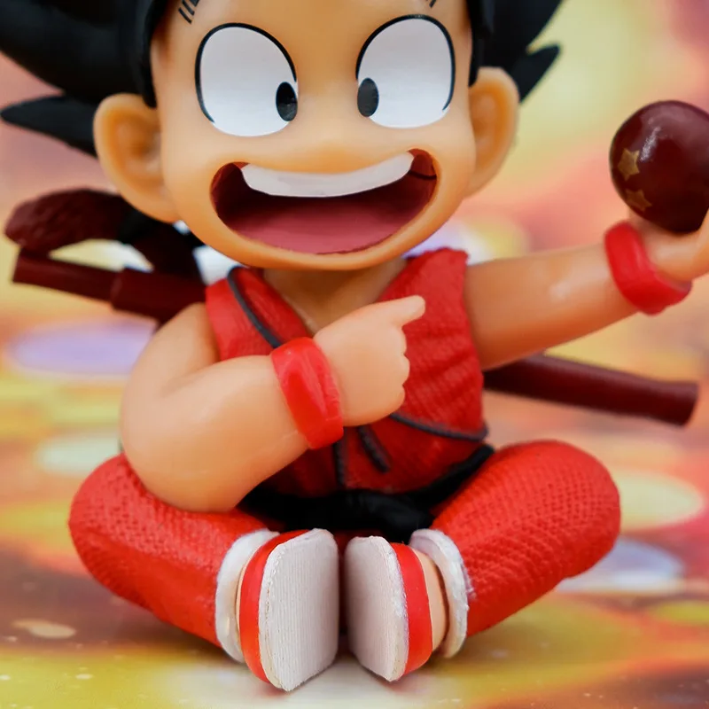 Mini Childhood Goku Dragon Ball Doll Cute Cartoon Anime Figure For Kid ...