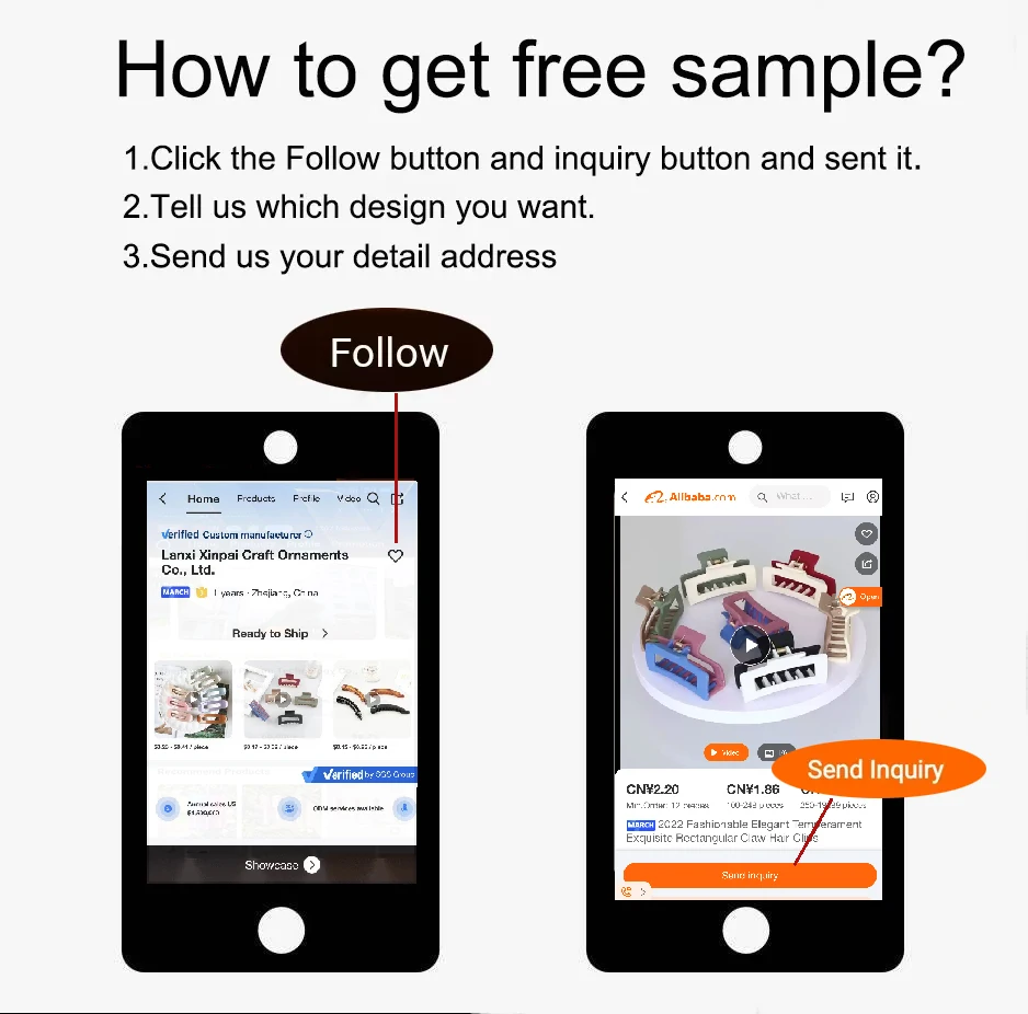 Custom Recycled Plastic Hair Claw Clips - Sustainable & Stylish