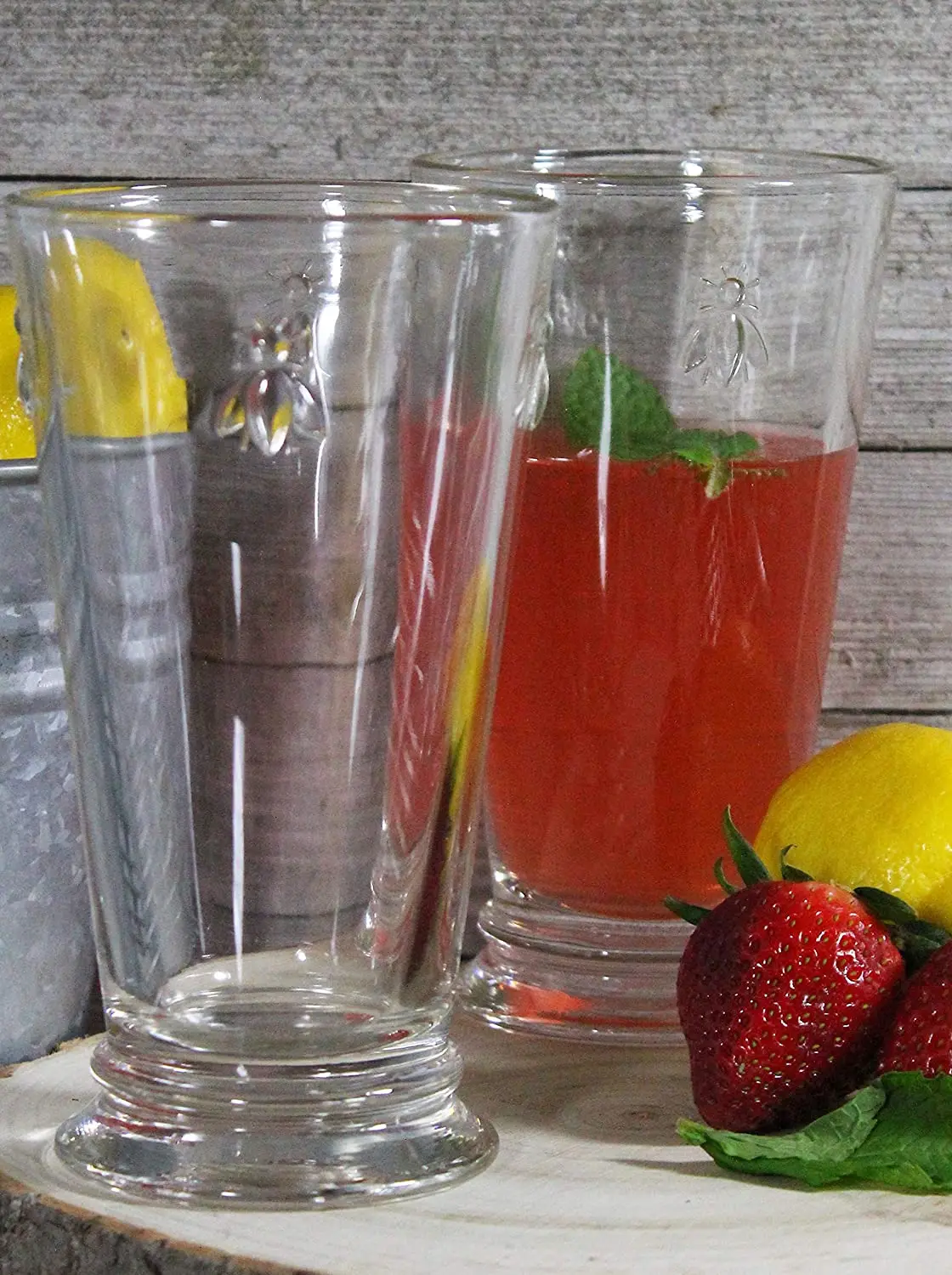 Set of 6 Fine French 15 Ounce Double Old Fashioned Glass