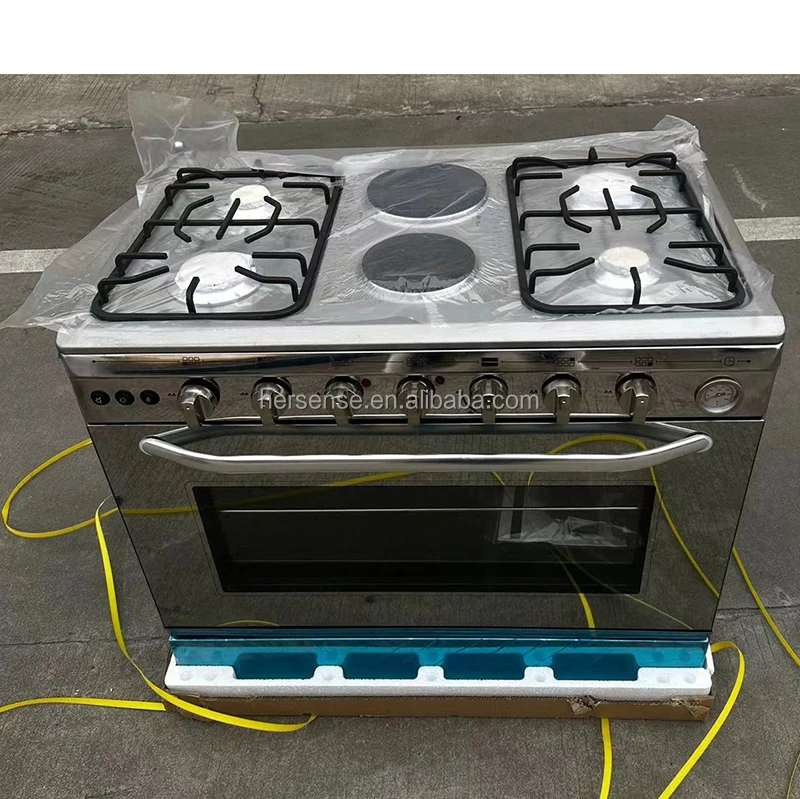 Multi-function Gas Stove with Oven - 6 Burner Cooking Power