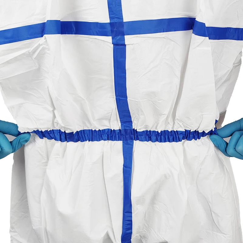 Hood Overall Chemical Protective Clothing Ppe Suit Gown Boot Covers Non ...