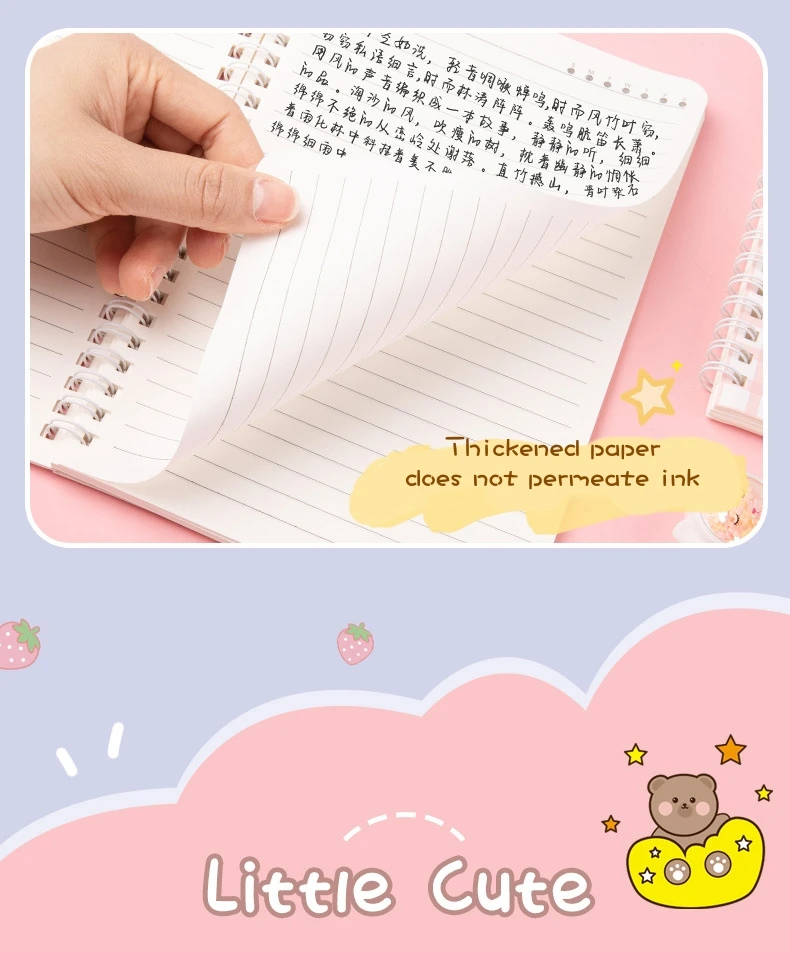 Wholesale Student Cute Notepad A5 Spiral Notebook Customizable Cute ...
