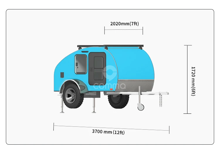 Otr Lightweight Travel Trailer Karavan Motorhome Caravans Caravan With ...