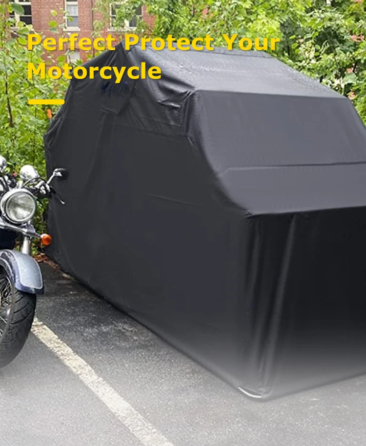 Homful All Weather Cut Version Retractable Motorcycle Shelter Motorbike