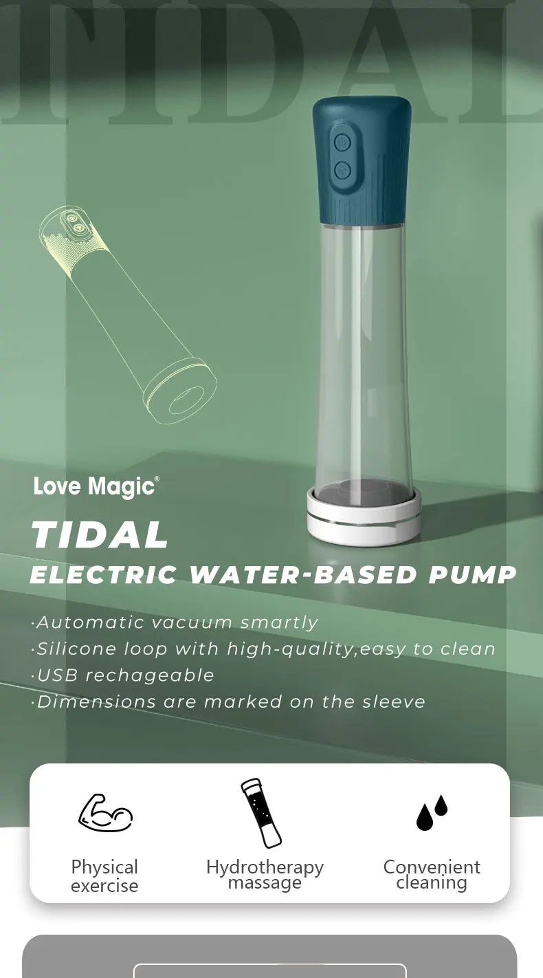 Electric Auto Hydro Penis Vacuum Pump - USB Rechargeable & Waterproof ...