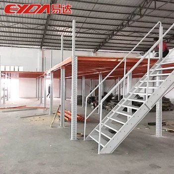 Mezzanine Steel Structure Floor Drawing Cad Warehouse Rack Supported ...
