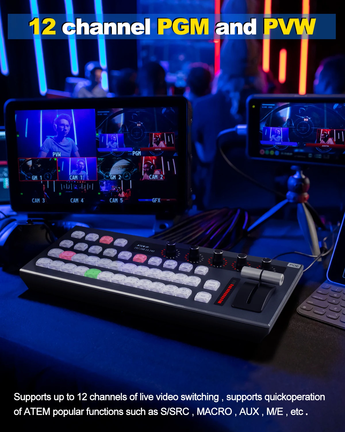 Fomako Switchboard Control Panel KC700 for Live Streaming
