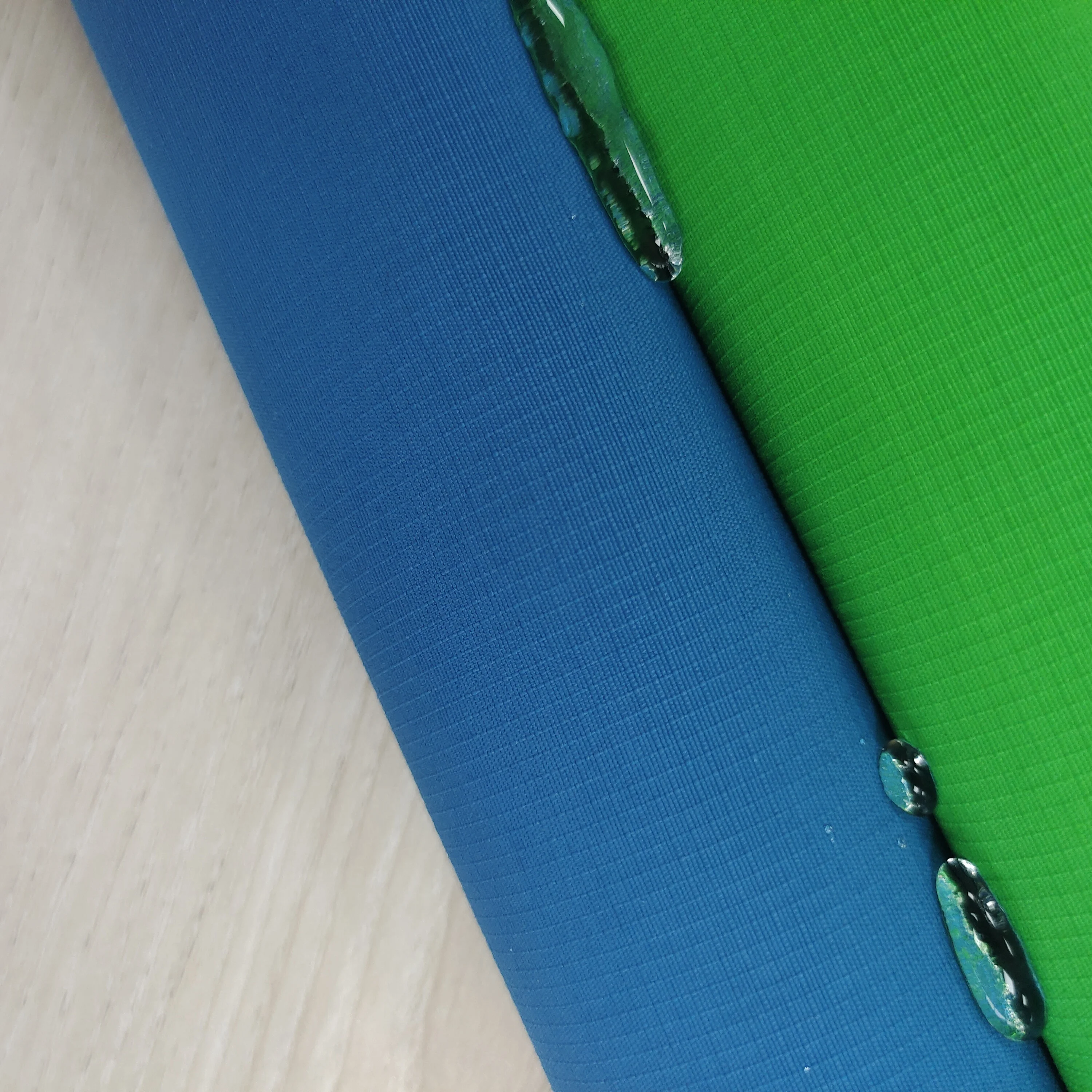 Customized 210D Nylon Ribstop WR Cire Finish Coated Waterproof ...