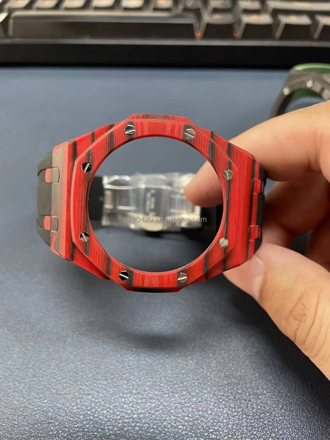 For Casioak Ga2100 Carbon Fiber Mod Kit Metal Luxury Wristband Modified ...