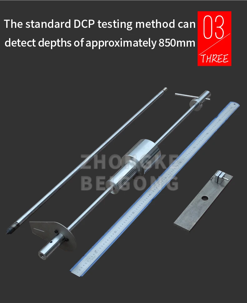 ASTM D6951DCP Dynamic Cone Penetrometer European Standard Dynamic ...