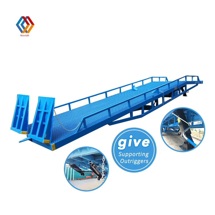 Portable Loading Dock Ramp Mobile Container Loading Unloading Forklift Work Platform Mobile Ramp