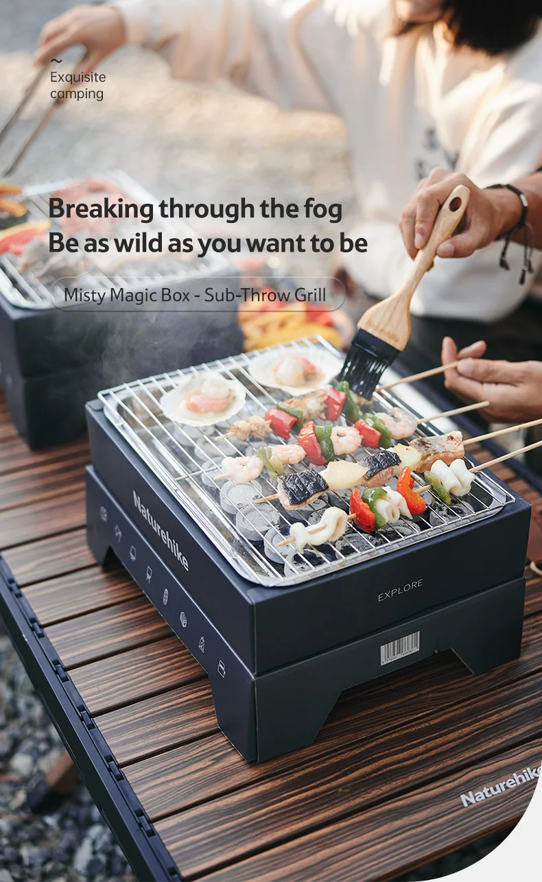 Naturehike Portable Outdoor Charcoal BBQ Grills for Camping