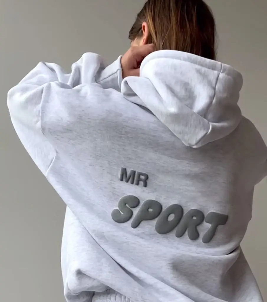 MGOO Custom Puff Print Hoodies Pants - Sustainable & Stylish