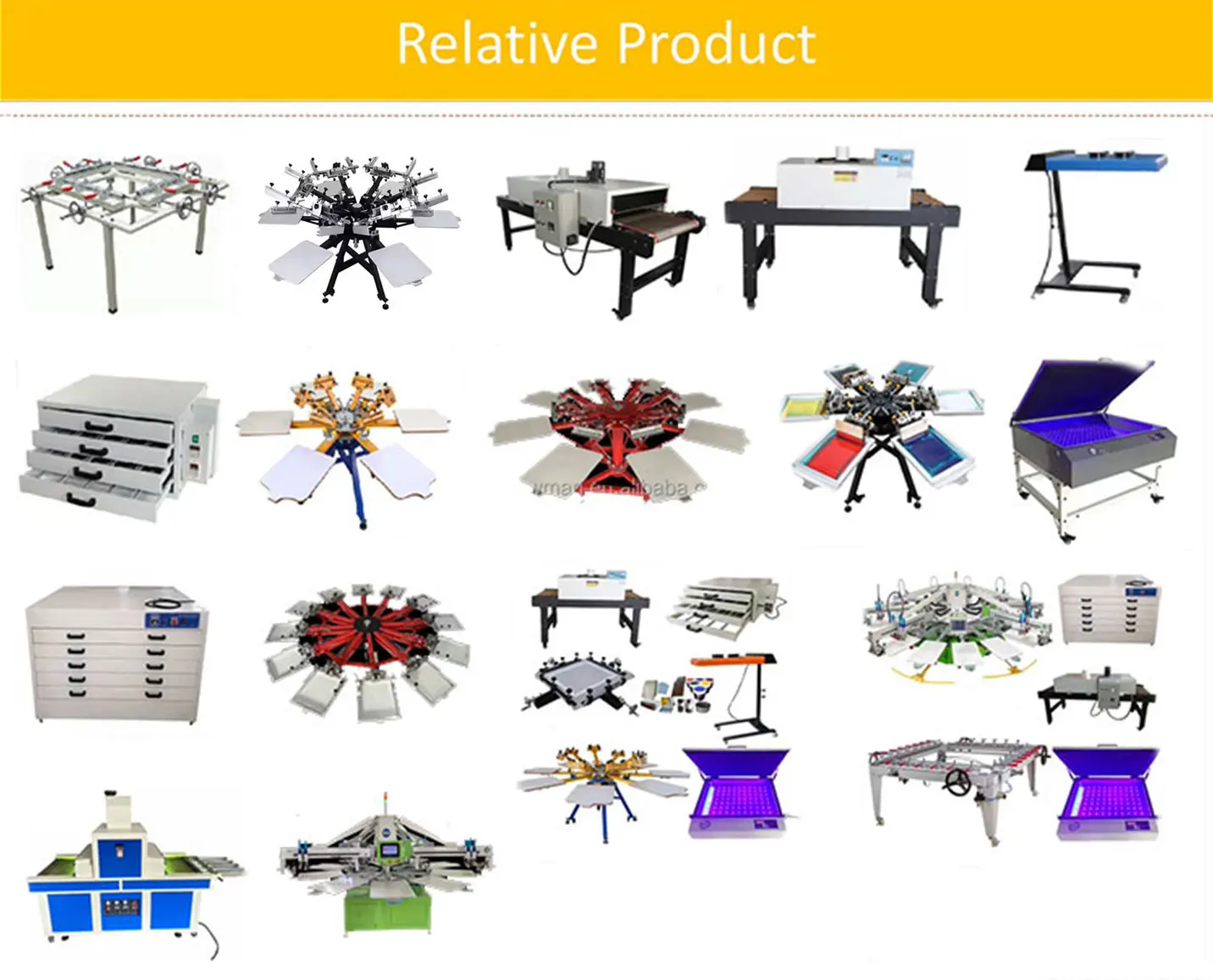 Simply Single Color 8 Stations Carousel Automatic Screen Printing ...