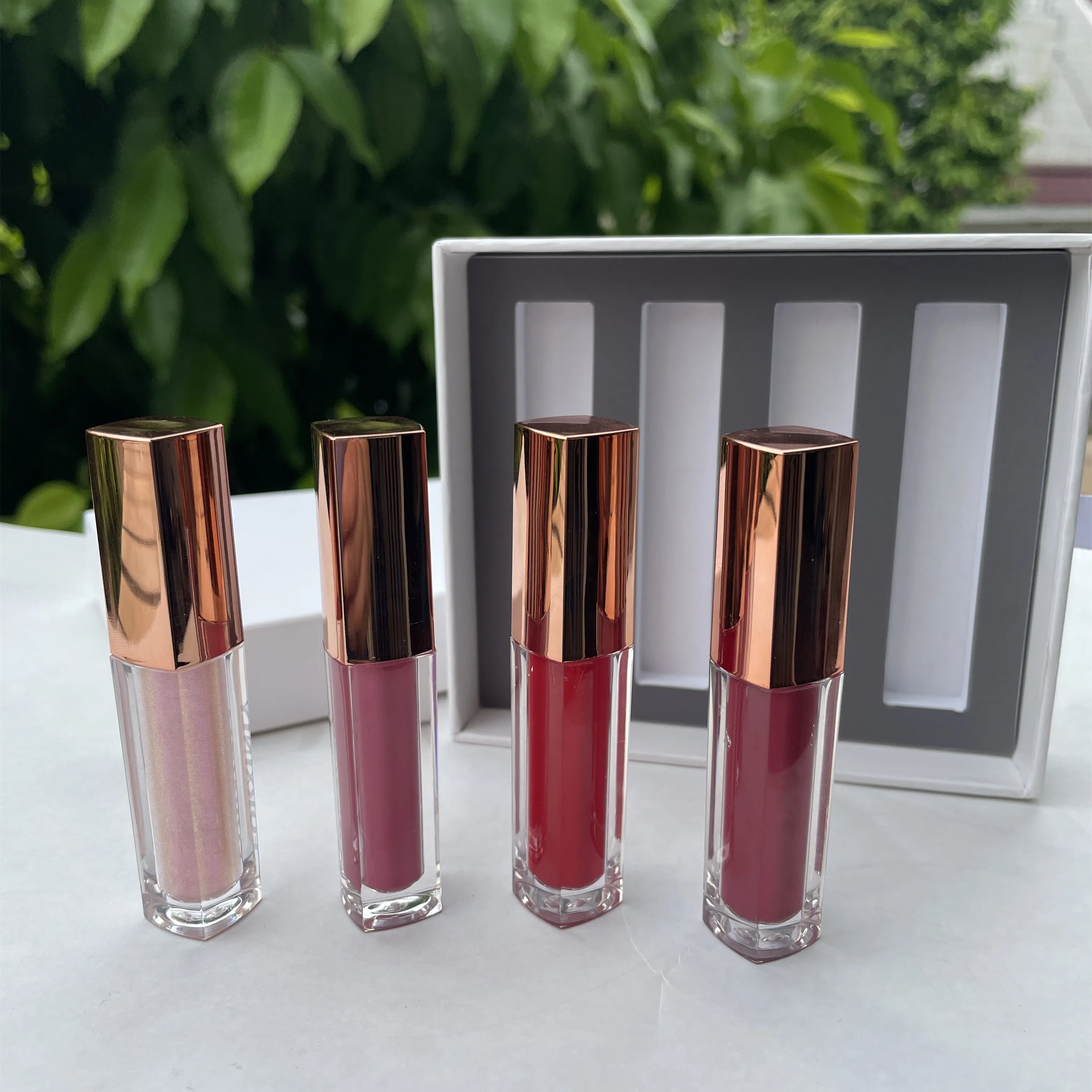 Customized Logo 4 Colors Lipstick Gift Set - Everyday Makeup