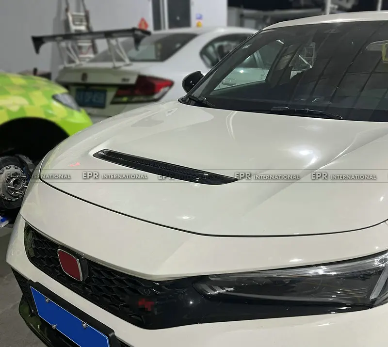Honda Civic Type-R FL5 OE Type Hood Vent - Dry Carbon Scoop