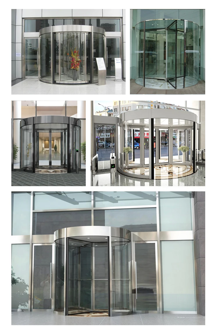 Automatic Revolving Entrance Security Glass Doors - Buy Revolving Door ...