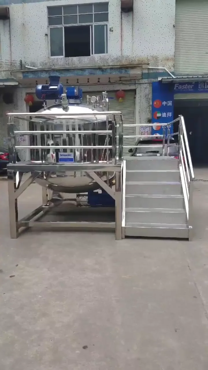 2023 Guangzhou 2000l Fixed Vacuum Emulsifier Mixer Homogenizing Blender ...