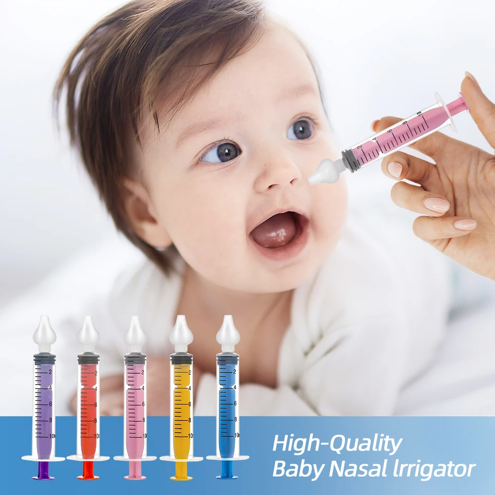 Nasal Rinse System,Colorful Nasal Syringe Portable Infant Nose Cleaner ...