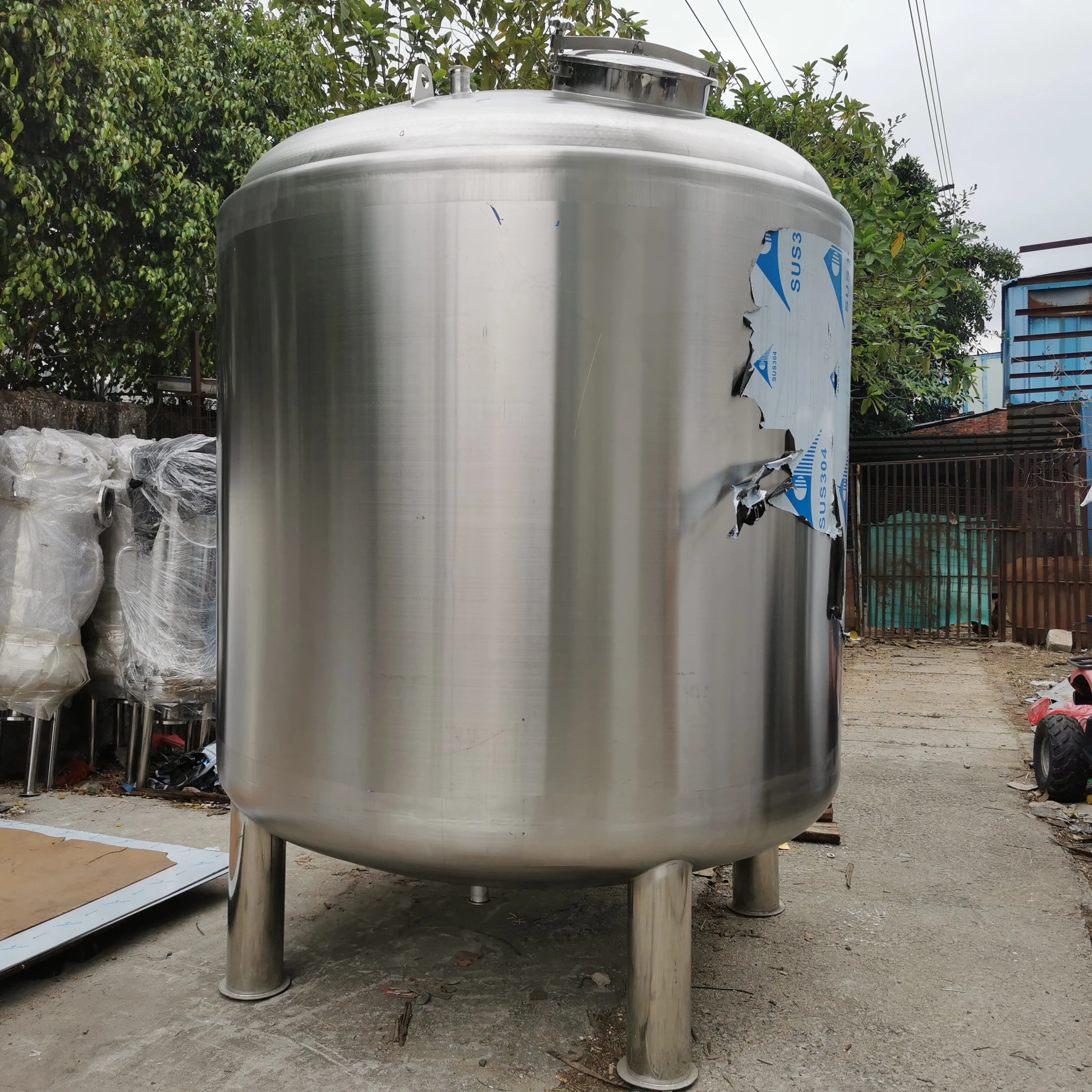5000L Customized Stainless Steel Water Tank for Hot Water Storage ...