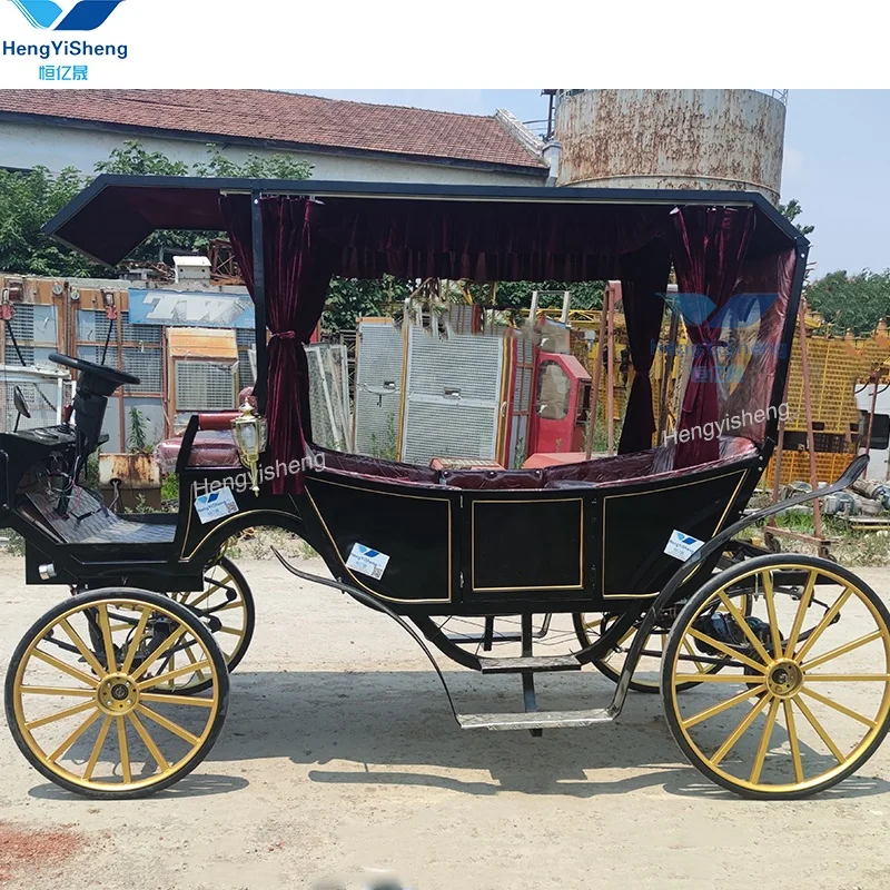 Factory Price Sightseeing Horse Carriage Wagon Princess Wedding Horse ...